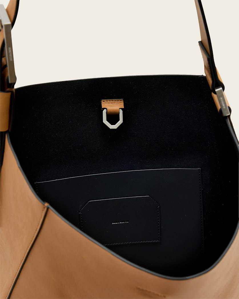 Luna Leather Hobo Shoulder Bag TOFFEE BROWN | ALLSAINTS US